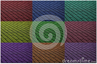 Samples Of Different Wool, Collage. Color Palette Stock Image ...
