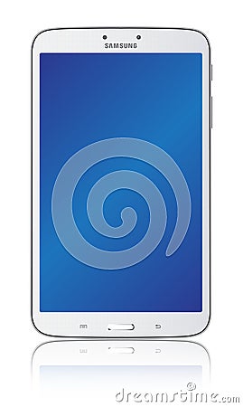 Samsung Galaxy Tab 3 8.0 White Editorial Photo - Image: 32646101