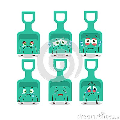 Sand Shovel Cartoon Character With Sad Expression | CartoonDealer.com ...