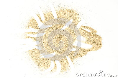 Sand Stains Isolated On White Background. Stock Image | CartoonDealer ...