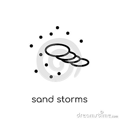 Sand Storms Icon From Weather Collection. Vector Illustration ...