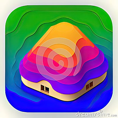 Sandbox Software App Icon. Generative AI. Stock Image | CartoonDealer.com #268769485