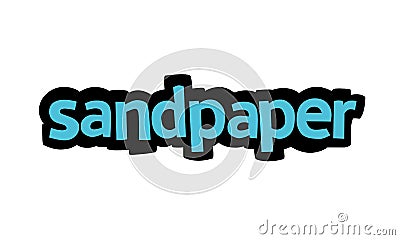 SANDPAPER Background Writing Vector Design | CartoonDealer.com #240344671