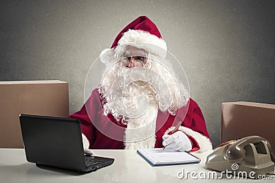 Santa Claus Office Royalty Free Stock Photo - Image: 35299595