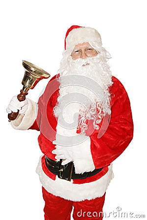 Santa Ringing Bell Stock Image - Image: 3619571