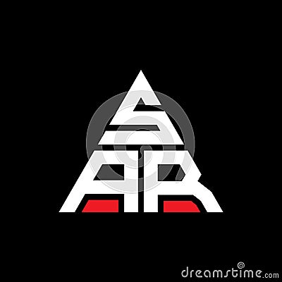 SAR Triangle Letter Logo Design With Triangle Shape. SAR Triangle Logo ...