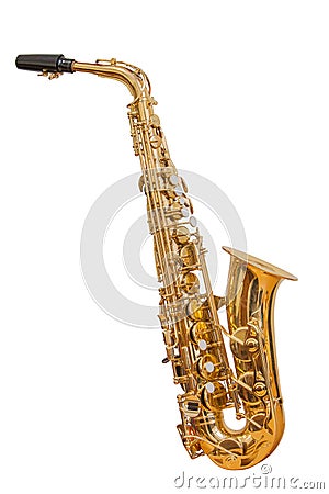 Sassofono Classico Dello Strumento Musicale Fotografia Stock - Immagine ...