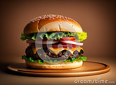 Ai Generative Satisfy Your Cravings With A Classic Cheeseburger From ...