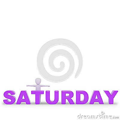 Saturday 3d Letters In Lila Royalty-Free Stock Photography ...