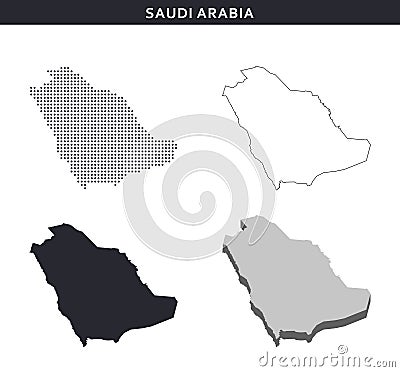 Saudi Arabia Map Vector Collection, Abstract Patterns | CartoonDealer ...