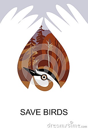 Save Birds Cartoon Vector | CartoonDealer.com #39793691