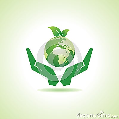 Save Earth Or Go Green Concept Stock Vector - Image: 39358001