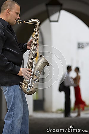 Sax & The City Stock Image - Image: 3333021