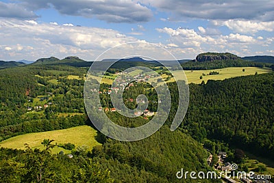 Saxony Hills Landscape Stock Images - Image: 2640224
