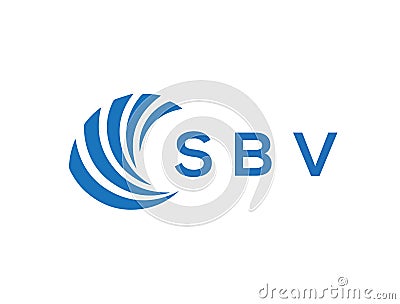 SBV Letter Logo Design On White Background. SBV Creative Circle Letter ...
