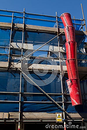 Scaffold Rubble Shoot. Royalty-Free Stock Photography | CartoonDealer ...