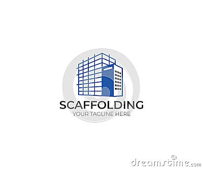 Scaffolding Logo Template. Construction Vector Design | CartoonDealer ...