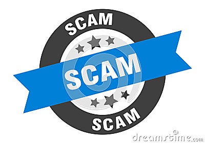 Scam Sign Vector Illustration | CartoonDealer.com #160382780