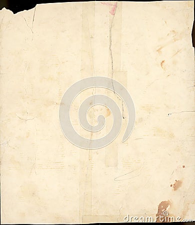 Scan Of 100 Year Old Stained Paper Royalty Free Stock Photo - Image: 469615