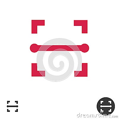 Scan Id Icon Vector Or Sku Scanner Bar Code Recognize Pictogram ...