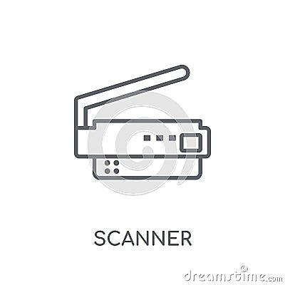 Scanner Linear Icon. Modern Outline Scanner Logo Concept On Whit Vector ...