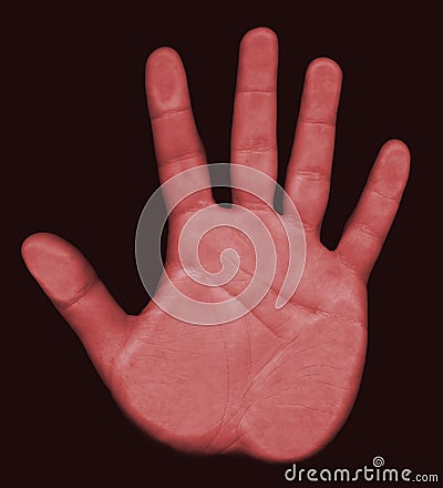 Scanning Hand Biometrics Stock Photography - Image: 745592