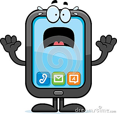 Scared Cartoon Smartphone Stock Vector - Image: 47782634