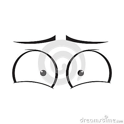 Scared Eyes Cartoon | CartoonDealer.com #132695163