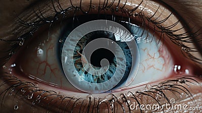 Scared Eyes: Hyperrealistic Surrealism With Unreal Engine 5 Stock Image | CartoonDealer.com ...