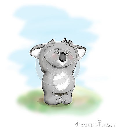 Scared Koala Bear Stock Images - Image: 153194
