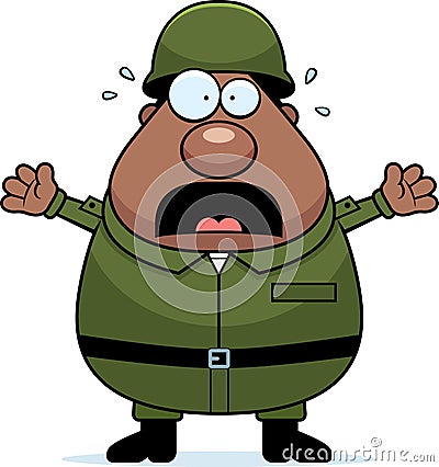 Scared Soldier Stock Vector - Image: 47713948