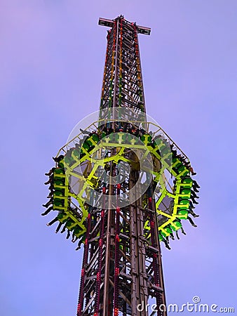 Scary Fairground Ride Royalty Free Stock Images - Image: 12522259