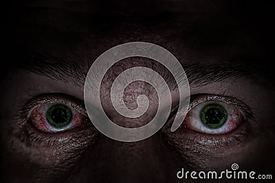 Scary Green Eyes Royalty Free Stock Photo - Image: 10736505