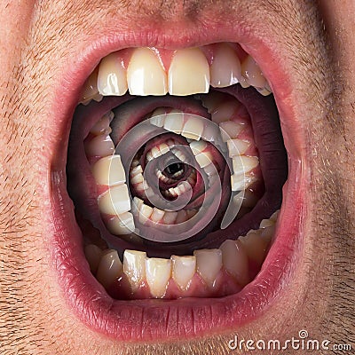 Scary Screaming Mouth Royalty Free Stock Photography - Image: 31525637