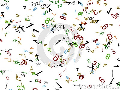 Scattered Numbers Stock Photography | CartoonDealer.com #8871380