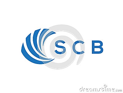 SCB Letter Logo Design On White Background. SCB Creative Circle Letter ...