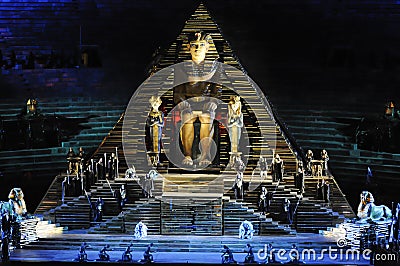 Scene Of Aida At Arena Of Verona Editorial Stock Photo - Image: 27163498