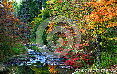 Scenic Autumn Landscape In Pennsylvania Royalty Free Stock Photography ...