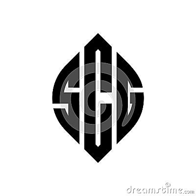 SCG Circle Letter Logo Design With Circle And Ellipse Shape. SCG ...