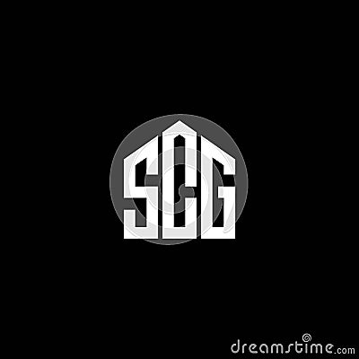 SCG Letter Logo Design On BLACK Background. SCG Creative Initials ...