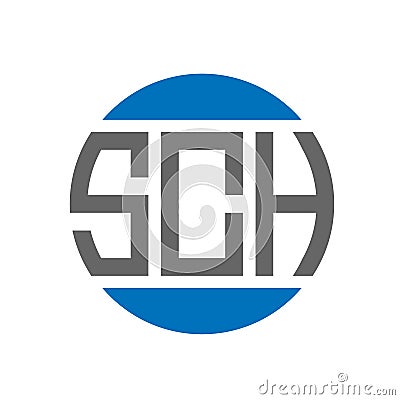 SCH Letter Logo Design On White Background. SCH Creative Initials ...