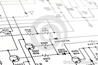 Schematic Diagram. Royalty Free Stock Image - Image: 5150286