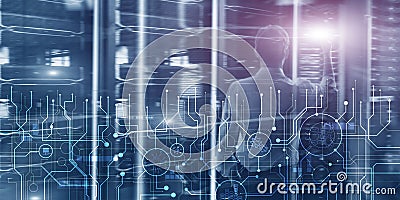 Schematic Electronic Draft Server Room Information Communication ...