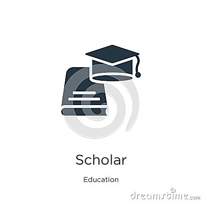 Scholar Icon Vector. Trendy Flat Scholar Icon From Education Collection ...
