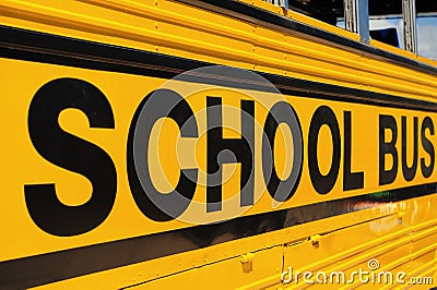 School Bus Sign Detail Royalty-Free Stock Image | CartoonDealer.com ...