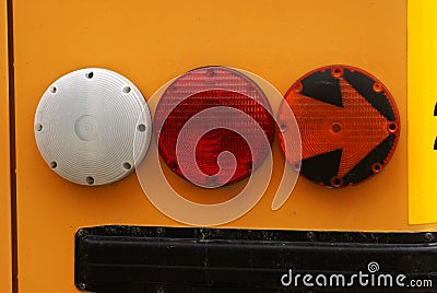 School Bus Signal Lights Royalty-Free Stock Photography | CartoonDealer ...