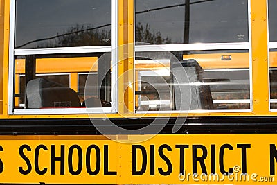 School Bus Windows Stock Image - Image: 3543831
