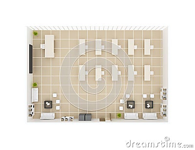 School Classroom Top View Stock Illustration | CartoonDealer.com #63691810