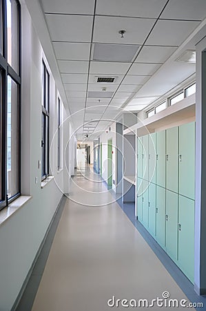 School Corridor Royalty Free Stock Images - Image: 17546969
