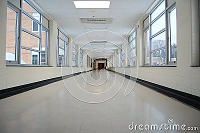School Hallway Stock Image - Image: 7720531